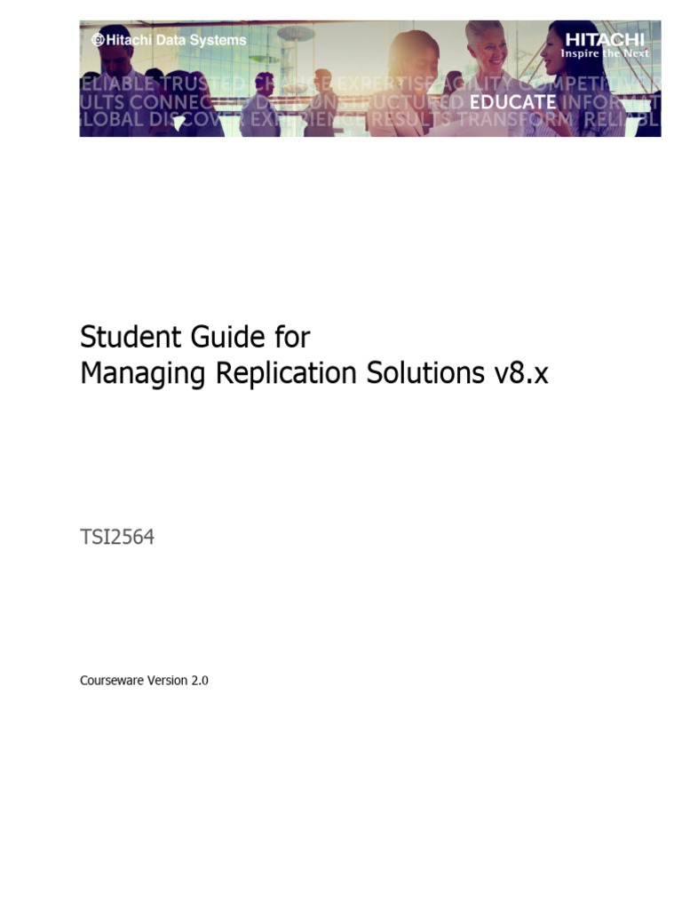 Managing Replication Solutions v8.x | PDF | Menu (Computing) | Replication (Computing)