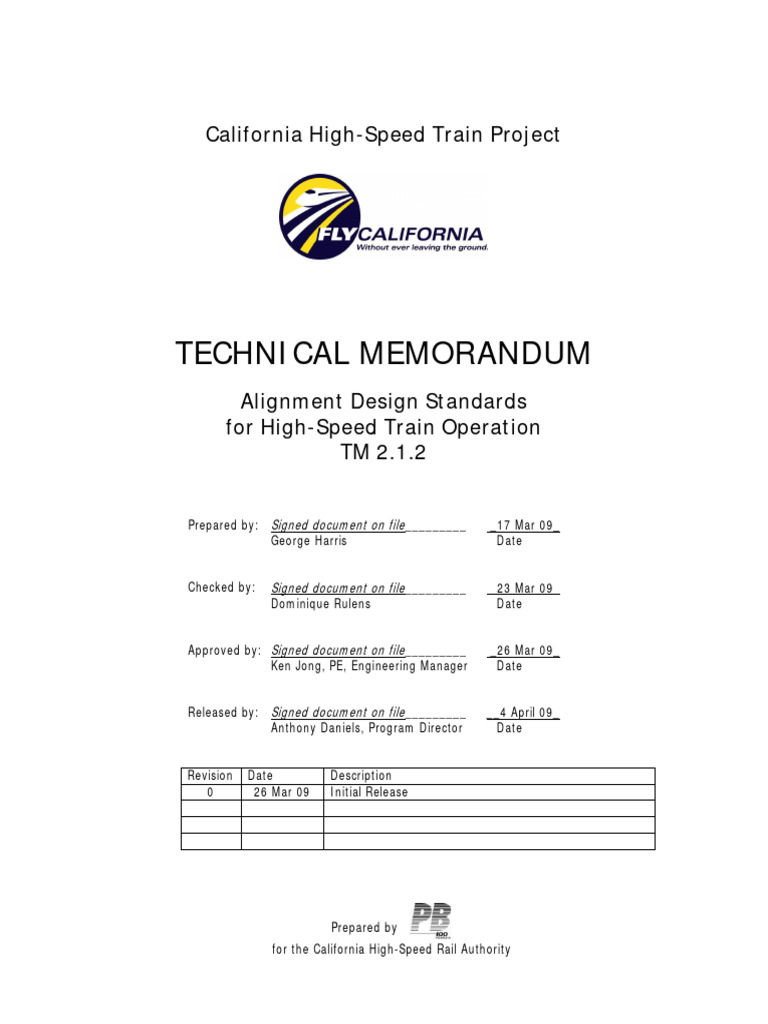 Alignment Design Standards For High-Speed Train Operation | Download ...