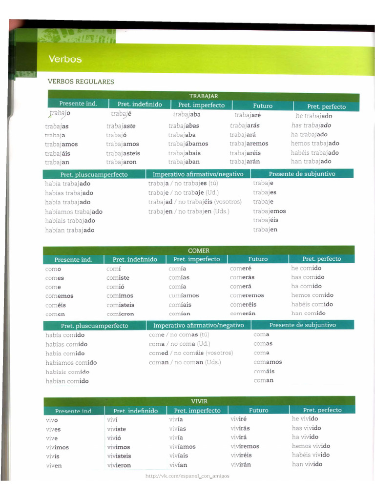 Verbos Conjugados | PDF