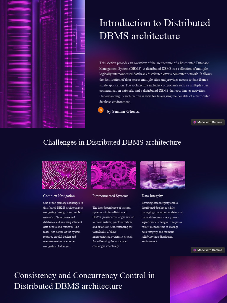Introduction To Distributed DBMS Architecture | PDF | Databases | Information Technology