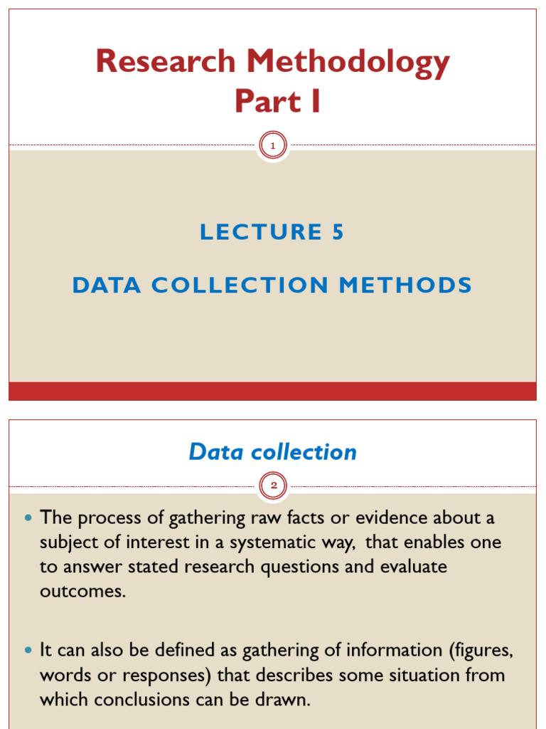 Data Collection Methods Pdf Questionnaire Data