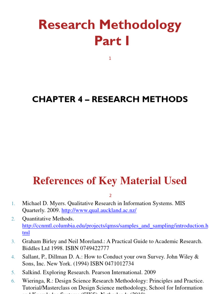 Research Methods Part 1 | Download Free PDF | Methodology | Qualitative Research