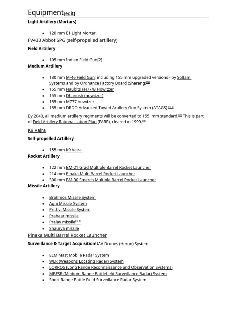 Artillary Weapons | PDF | History