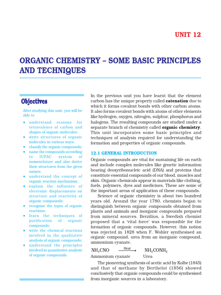Organic Chemistry Basics and Techniques | PDF | Alkane | Isomer