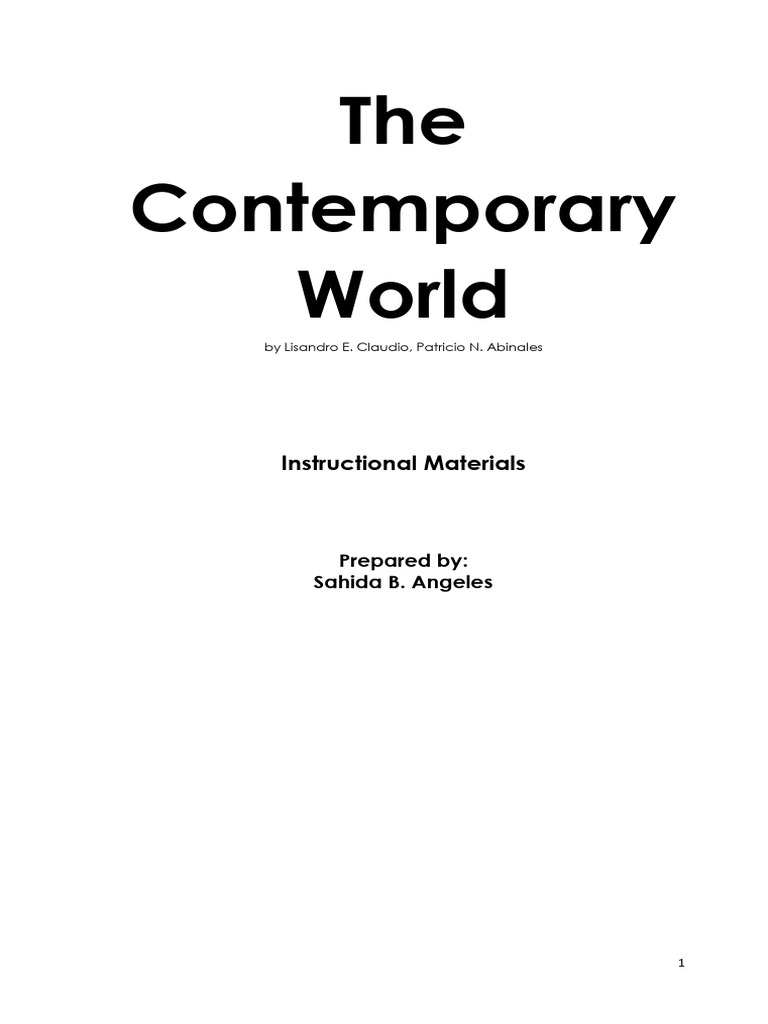 The Contemporary World | PDF | Gold Standard | Communism