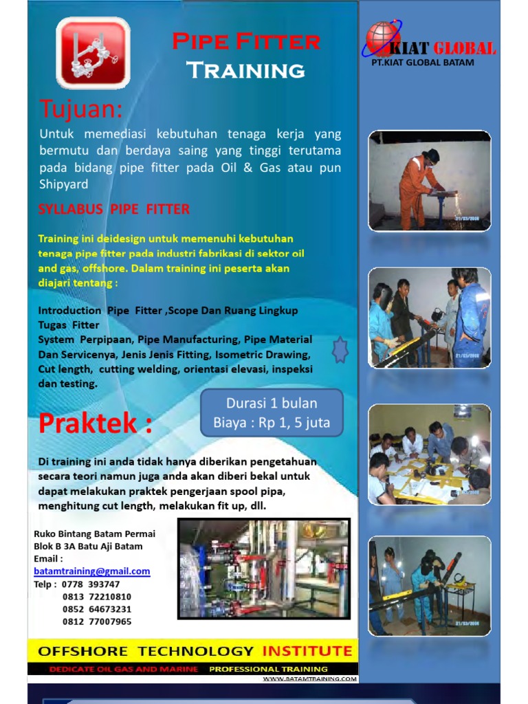 Brosur Training BTI 2 | PDF | Pipe (Fluid Conveyance) | Pipeline Transport