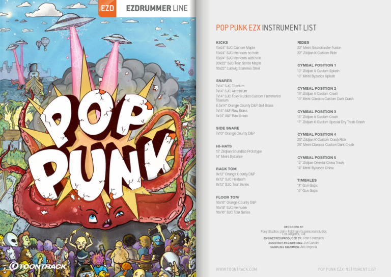 Pop Punk Ezx Instrument List | PDF | Drum Kit | Drumming