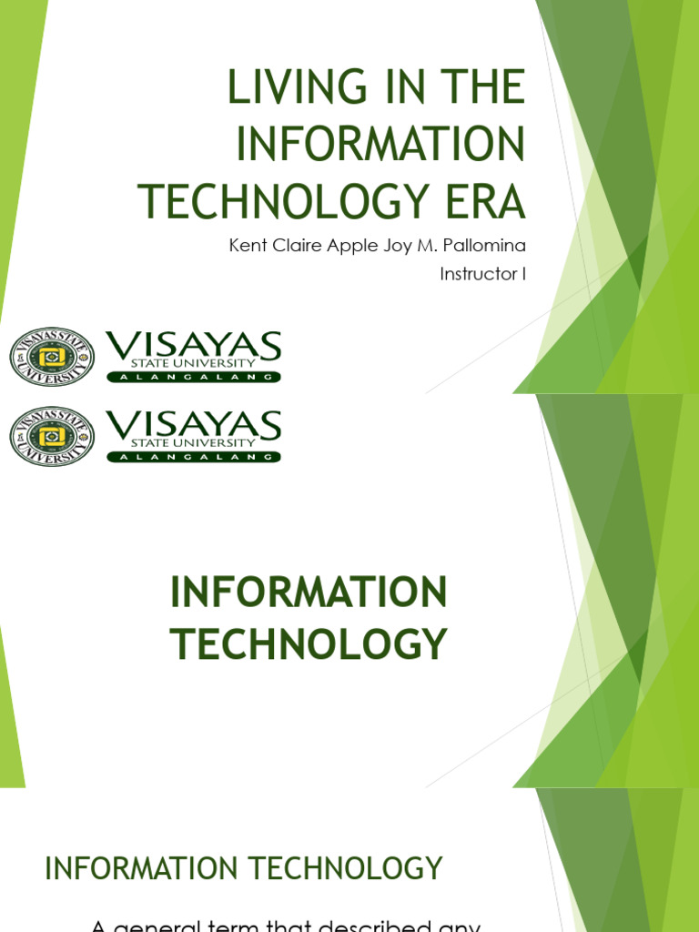 ITEC 11 Lesson 1.1 | PDF | Input/Output | Computer Data Storage