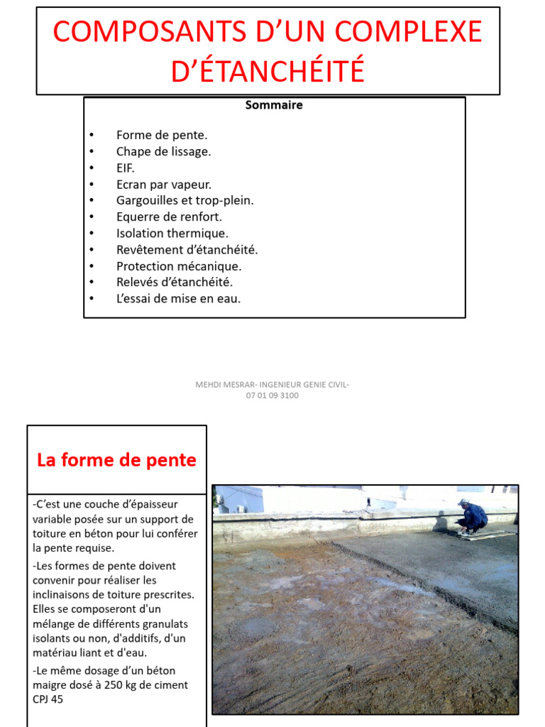 Complexe D'étanchéité | PDF | Isolation thermique | Matériaux