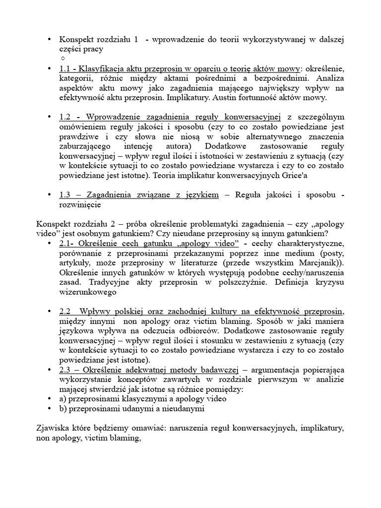 Plan Ramowy Popielarz | PDF