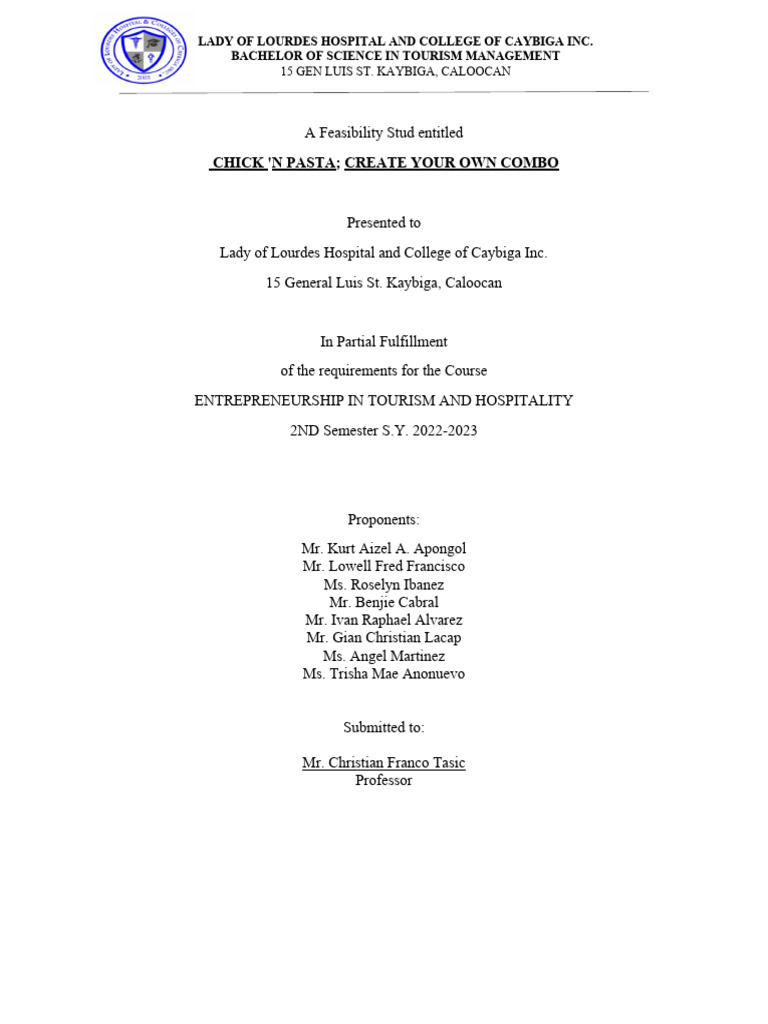 Finalfeasib | PDF | Waste Management | Marketing