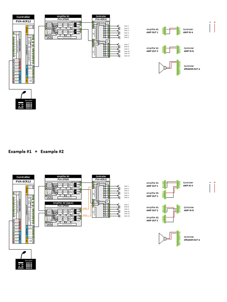 Wiring-Schematic_PAVIRO | PDF | Amplifier | Electricity