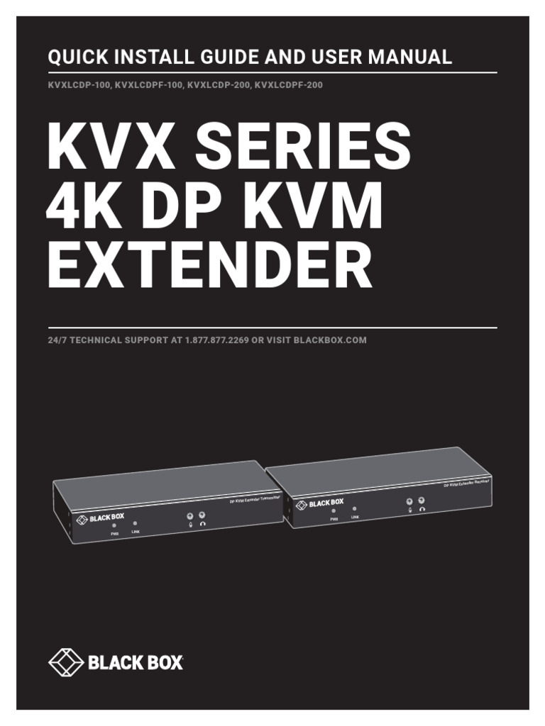 KVX Series 4K DP KVM Extender Guide | PDF | Usb | Video