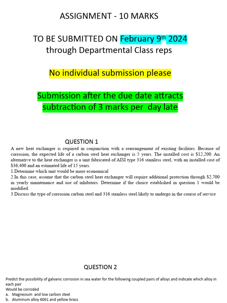Assignment 412 | PDF