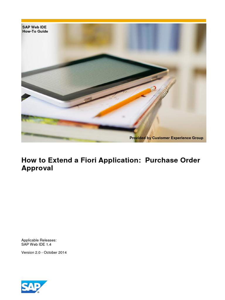 How To Extend A Fiori Application - Purchase Order Approval | PDF ...
