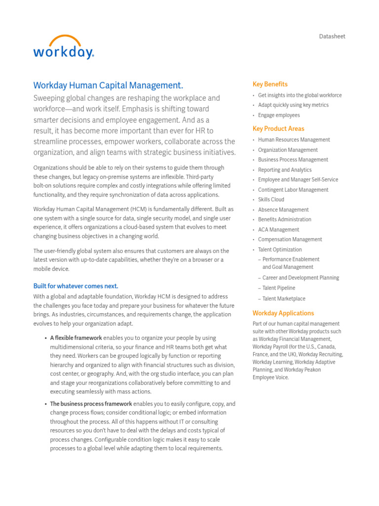 Workday-Human-Capital-Management k11 | PDF | Human Resource Management ...
