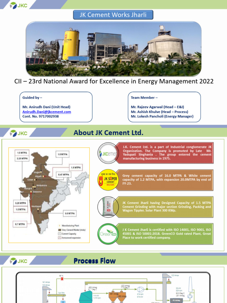 JK Cement Jharli Best Power Optimize Plant | PDF | Solar Power ...