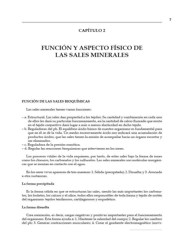 2 Funcion y Aspecto Sale | PDF | Sal (química) | Tensioactivo