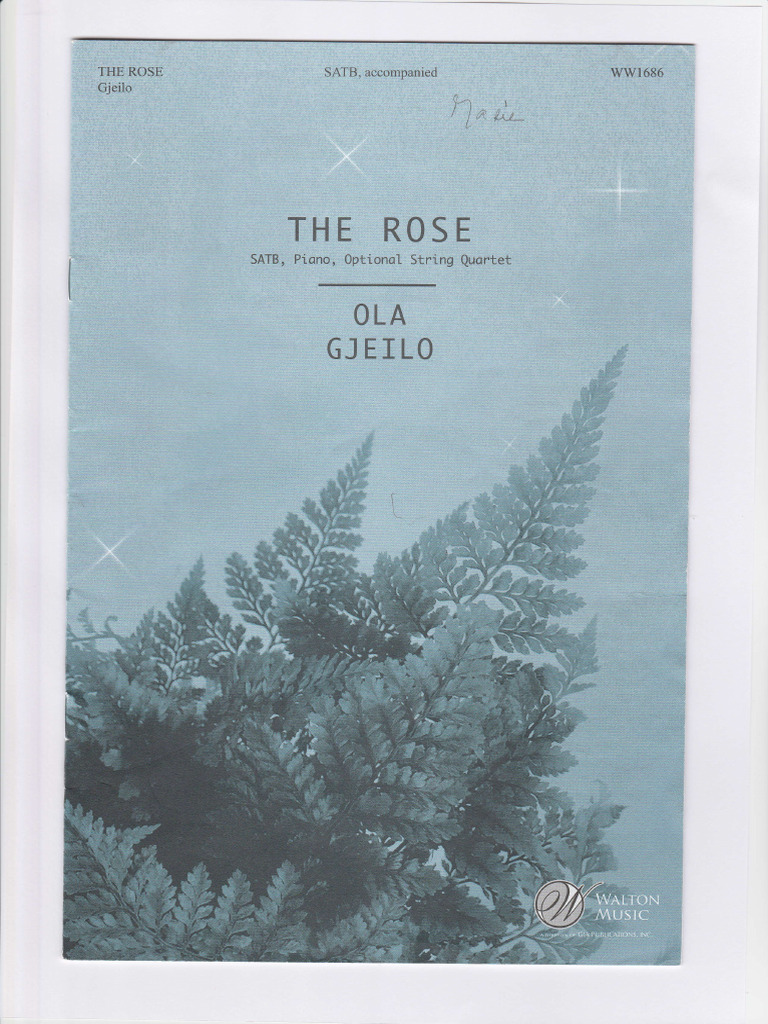 The Rose Ola Gjeilo - 0001 | PDF | Classical Music | Music Performance