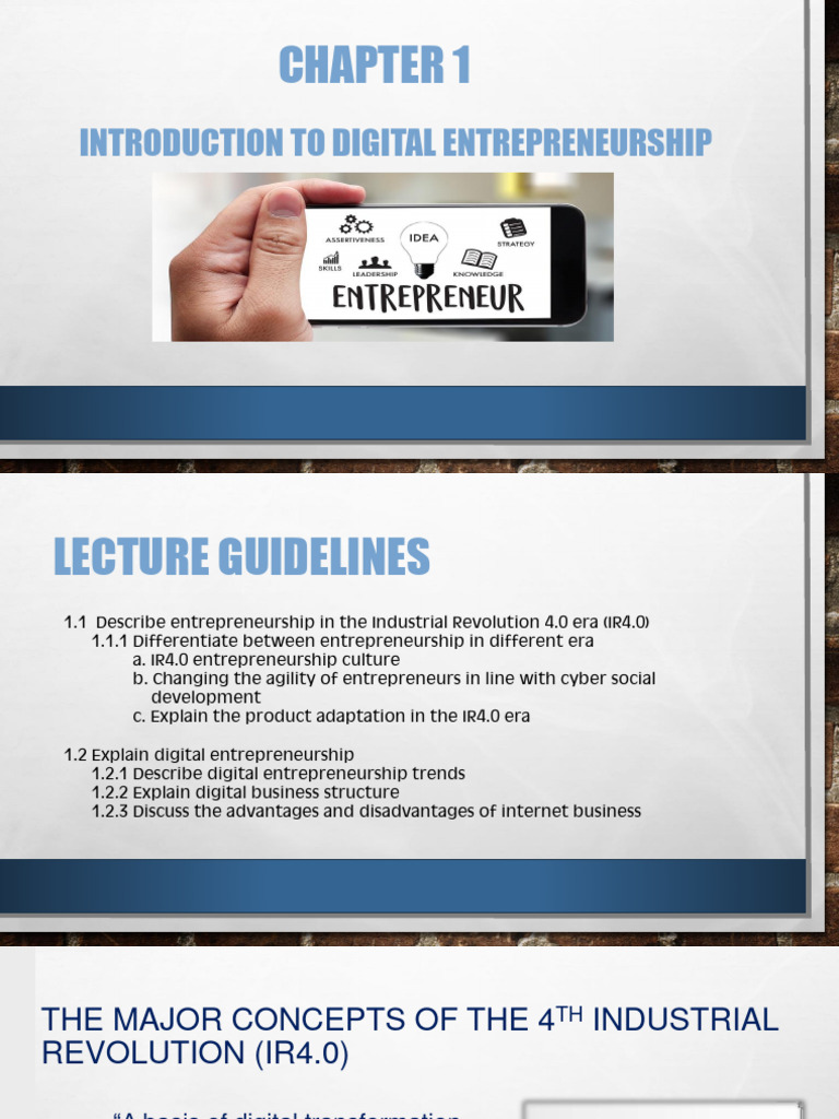 Introduction to Digital Entrepreneurship | PDF | Digital Marketing ...