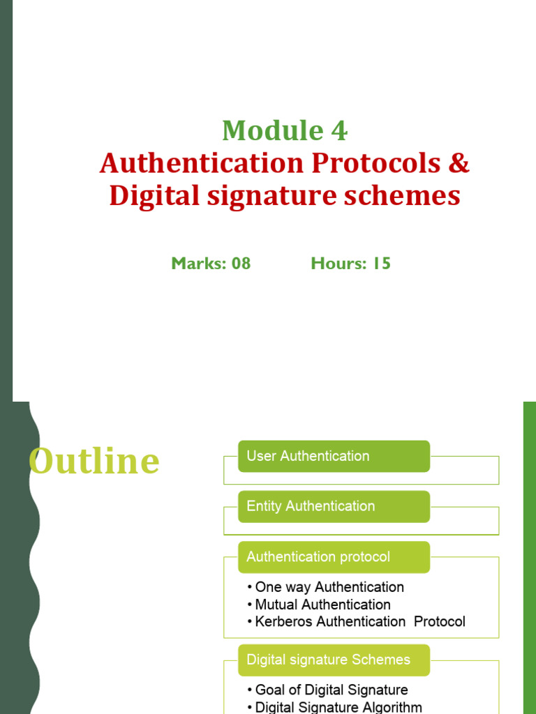 CSS Module 4 Part 1 | PDF | Public Key Cryptography | Authentication