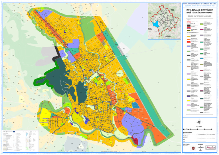 03B Harta Zonale e Shfrytëzimit Bazë Të Tokës Zona Urbane | PDF