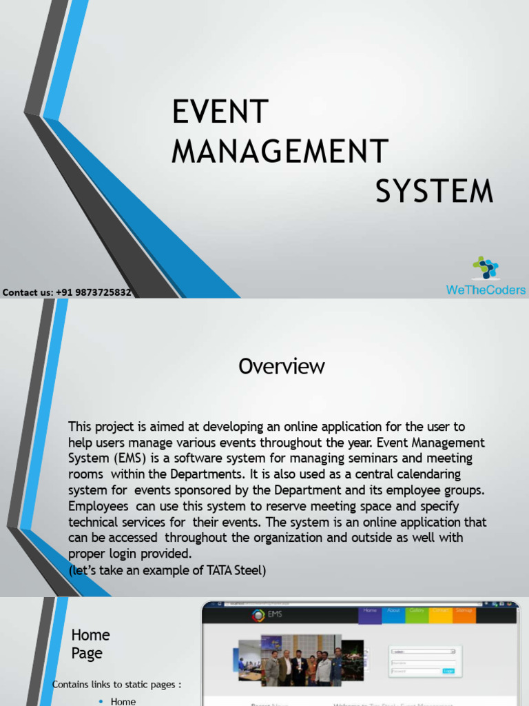 Event Management System.9224897.Powerpoint | PDF