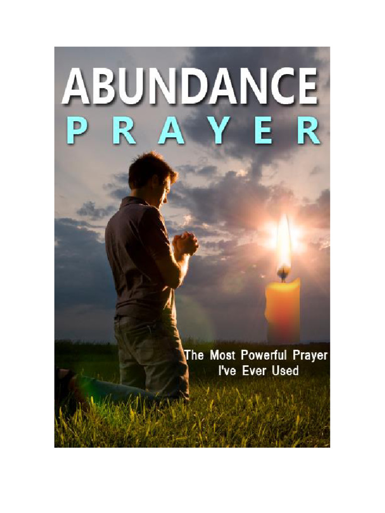 Abundance Prayer for Manifestation | PDF