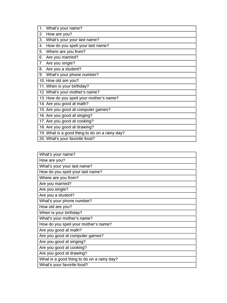 Conversation Com Verb To Be | PDF