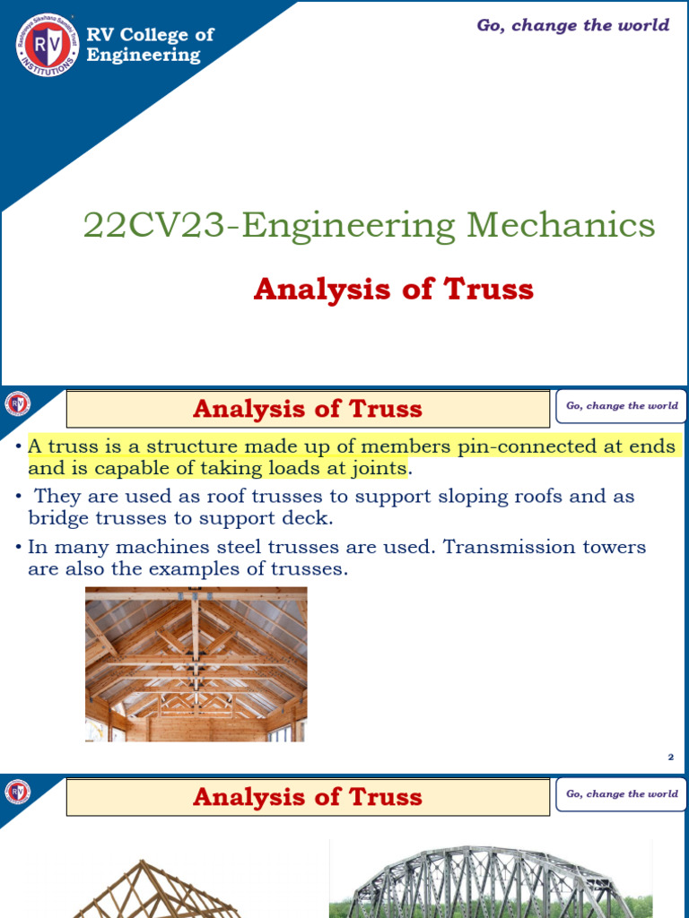 unit 3 | PDF | Truss | Force