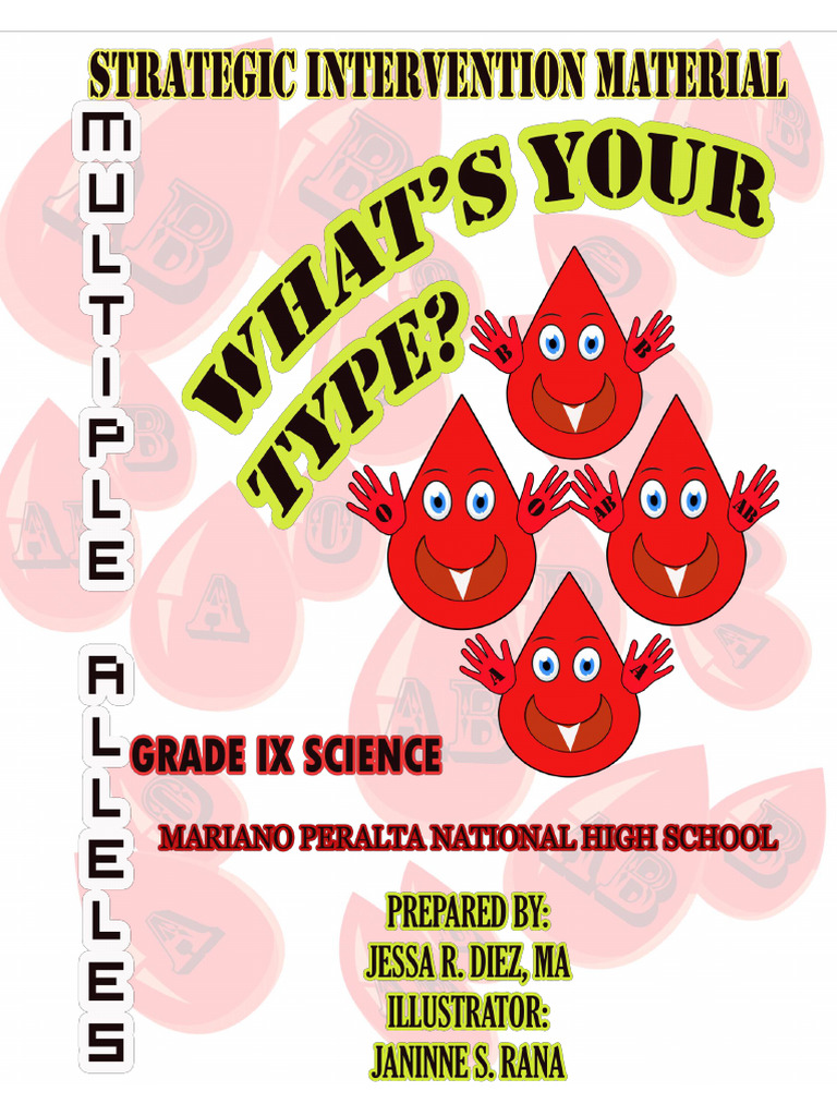 Strategic Intervention Materials in Science 9 | PDF | Allele | Genotype