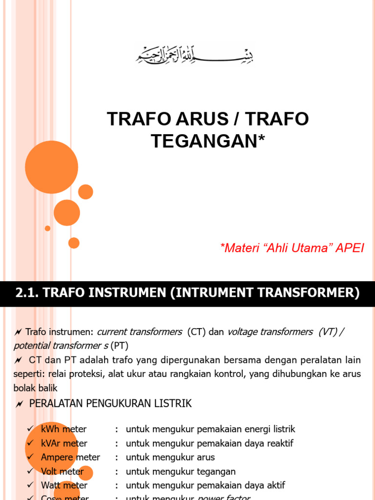 2.trafo Arus - Tegangan | PDF