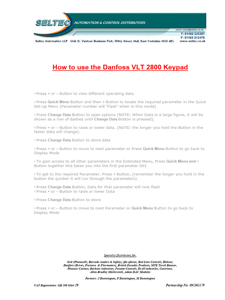 vlt2800 Keypad | Download Free PDF | Computer Engineering | Computing