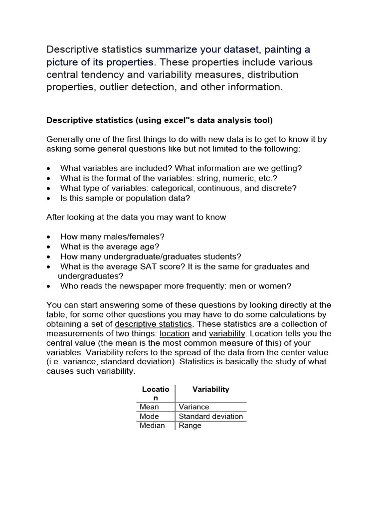 DS GBMS | PDF | Variance | Statistics