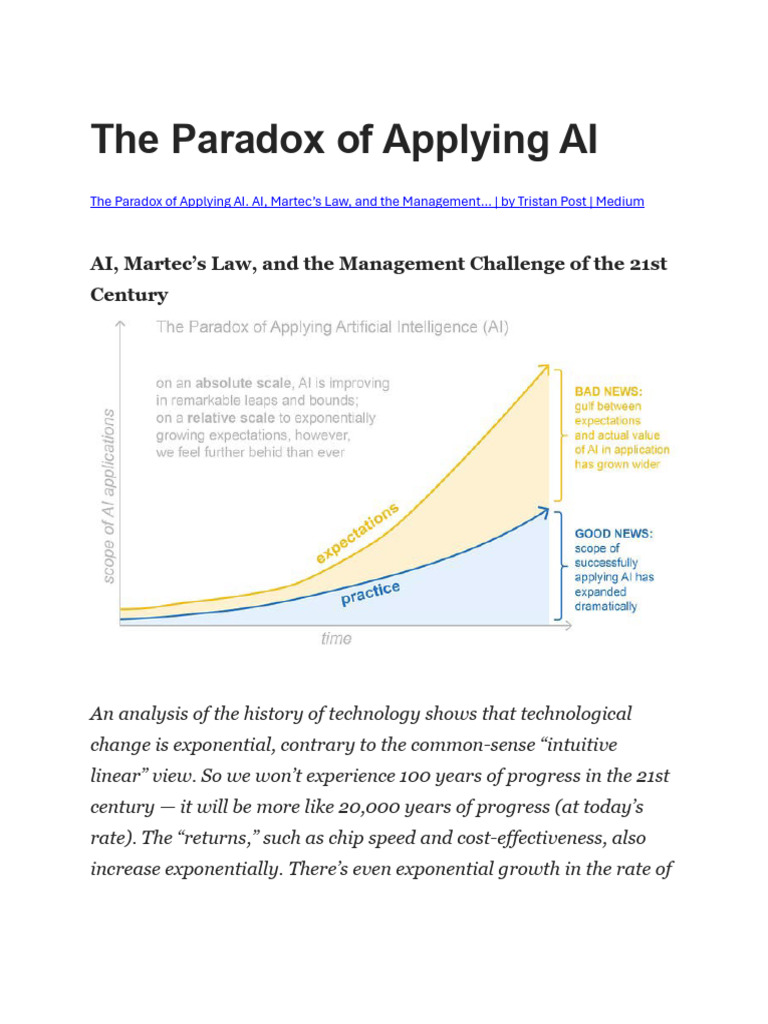 The Paradox of Applying AI | PDF | Artificial Intelligence ...