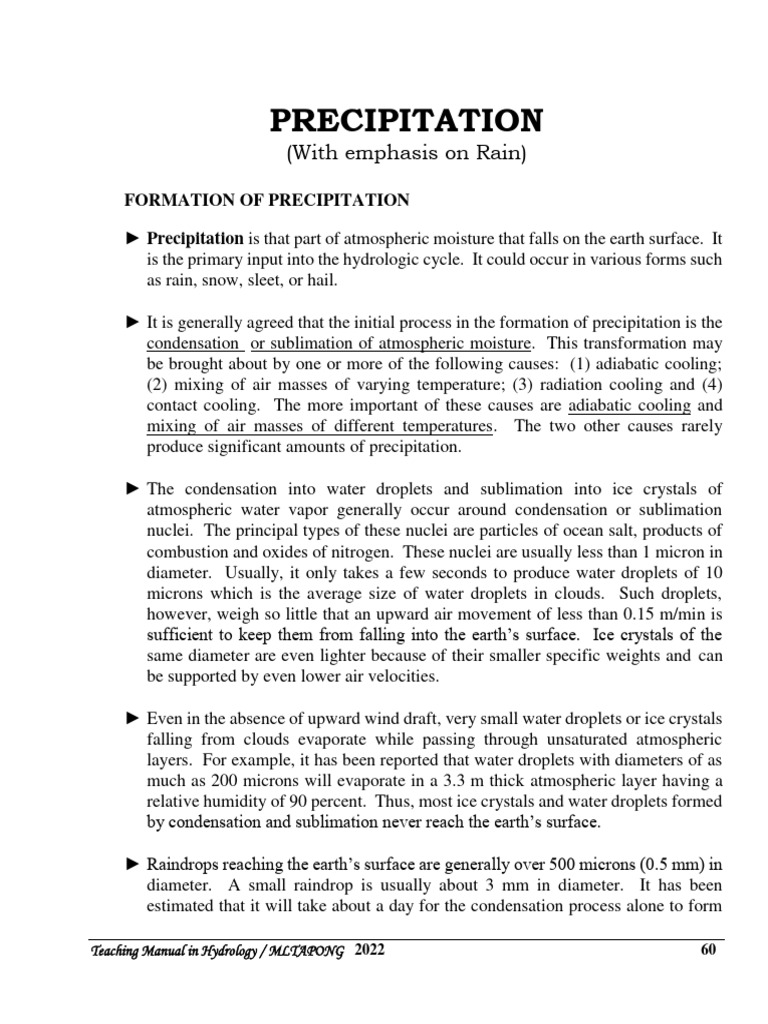 Precipitation | PDF | Precipitation | Ice