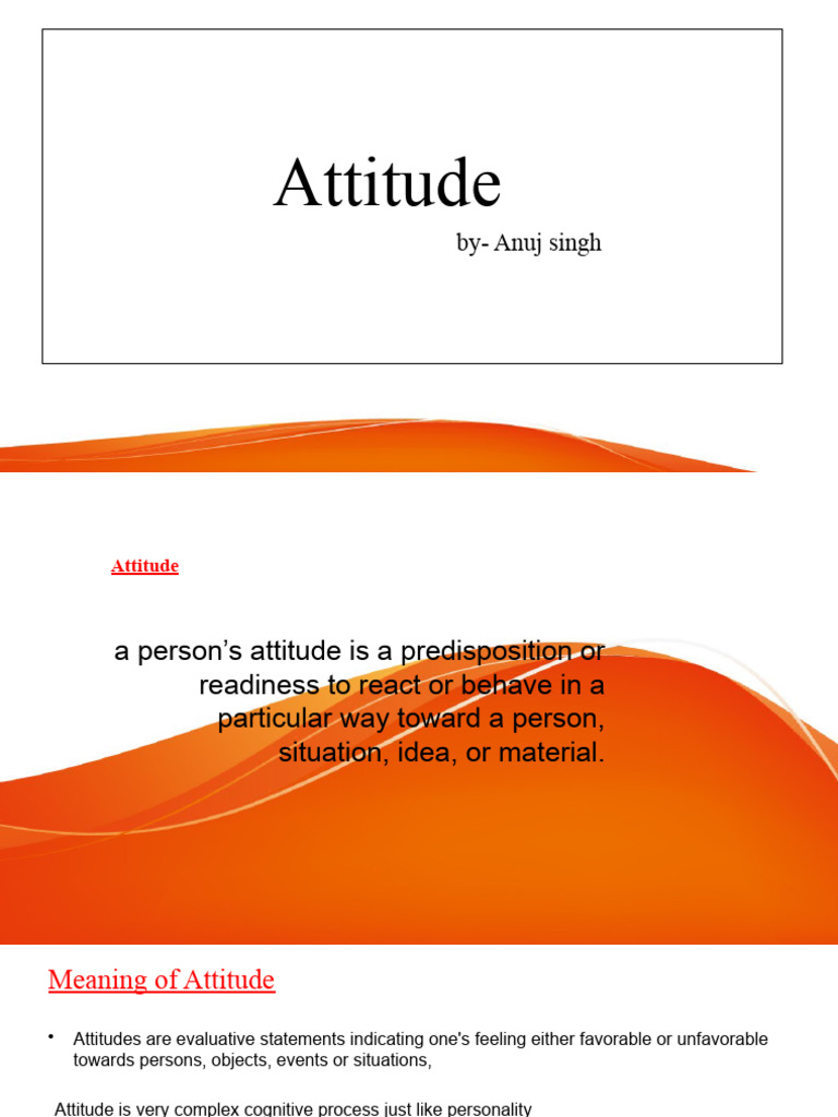 Attitude 1 (Replica) | PDF | Attitude (Psychology) | Affect (Psychology)
