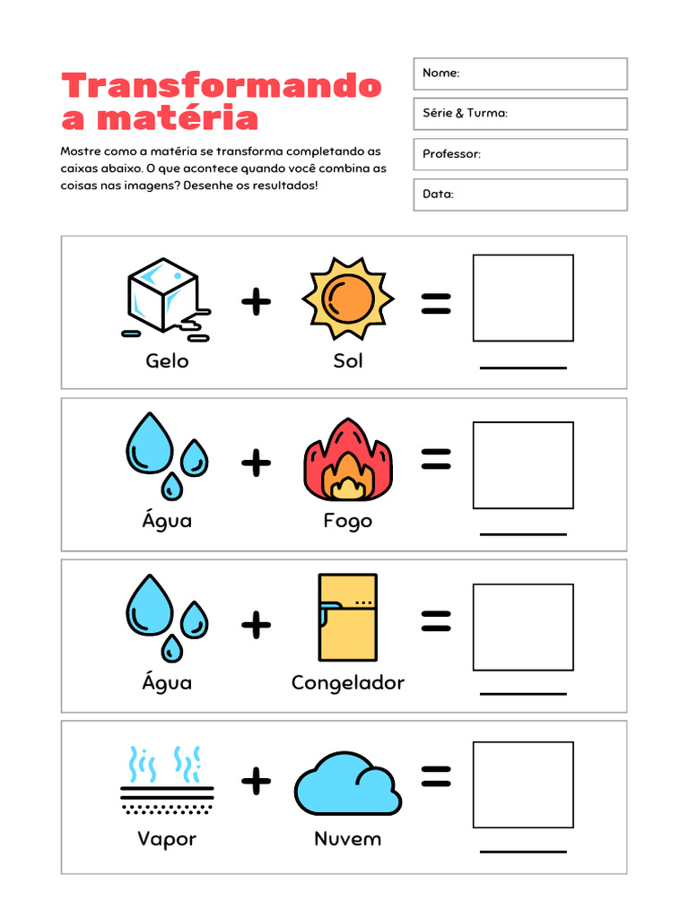 Transformando A Matéria: Gelo Sol | PDF
