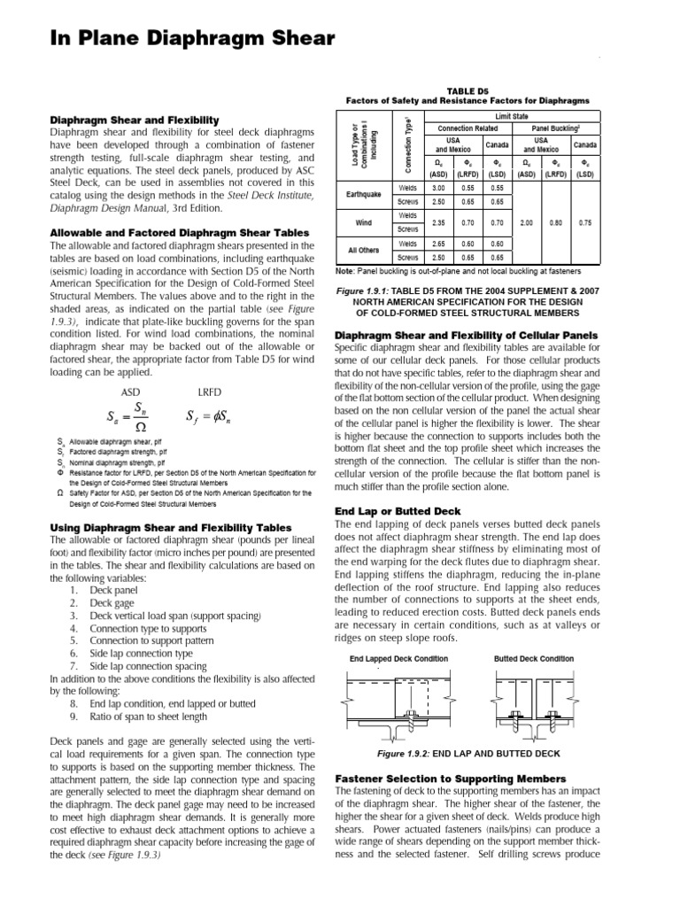 9 - Diaphragm-Shear-Flexibility | PDF | Beam (Structure) | Stiffness
