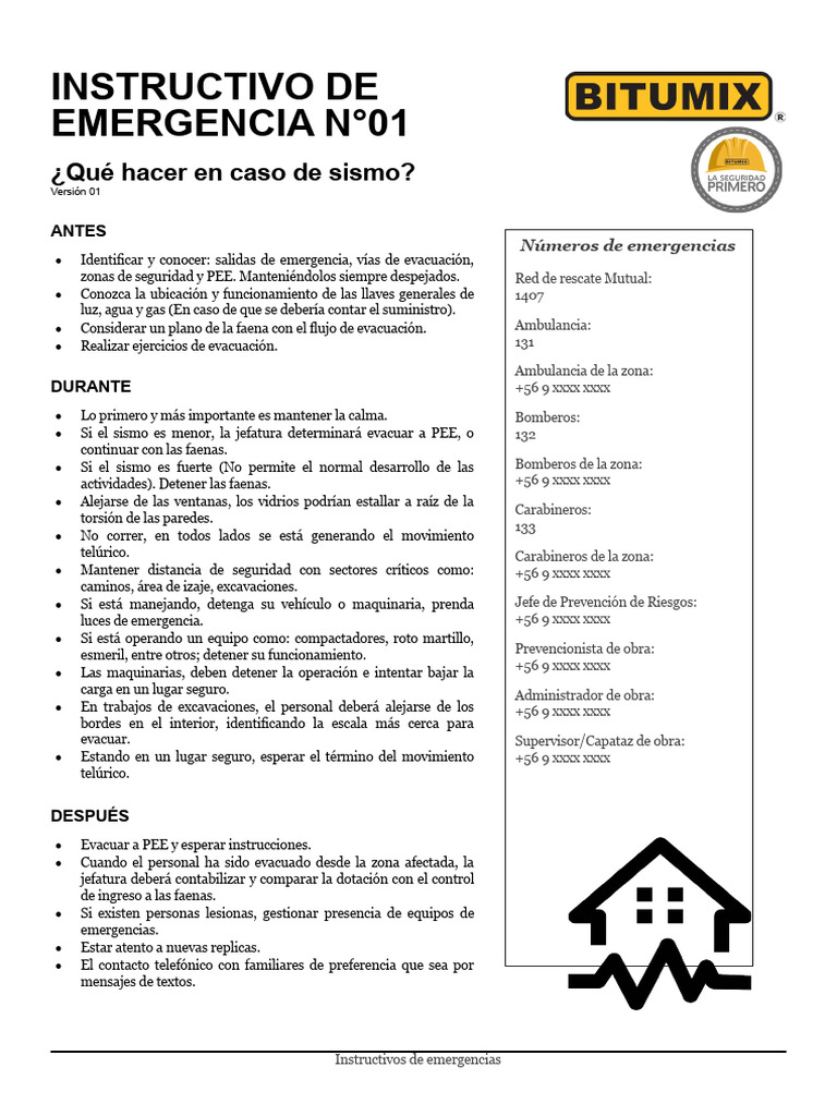 Instructivos de Emergencia | PDF | Ambulancia | Inundar