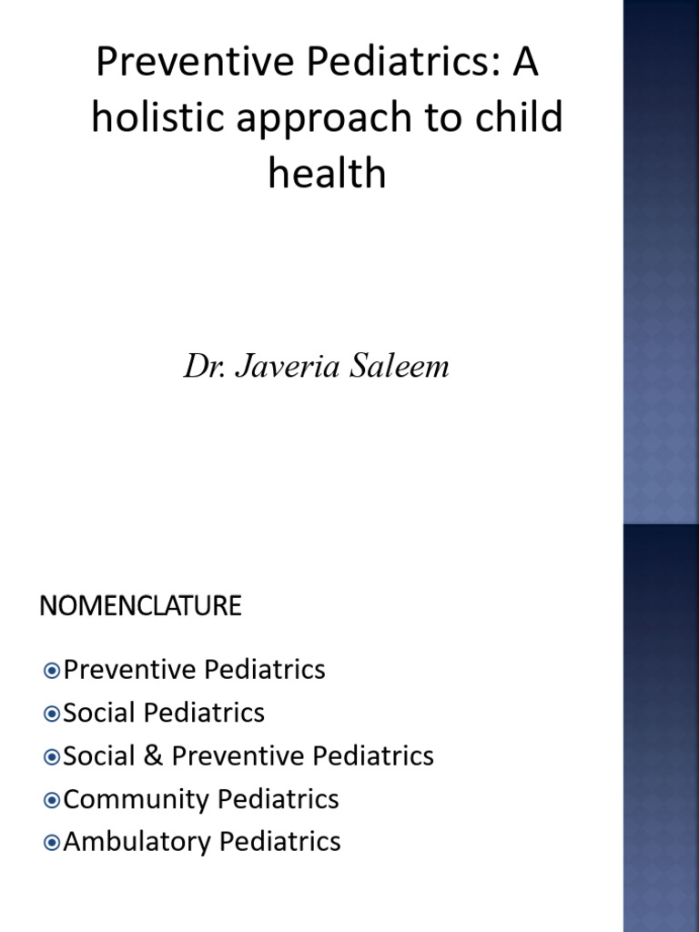 Introduction To Community Pediatrics | PDF | Pediatrics | Social Work