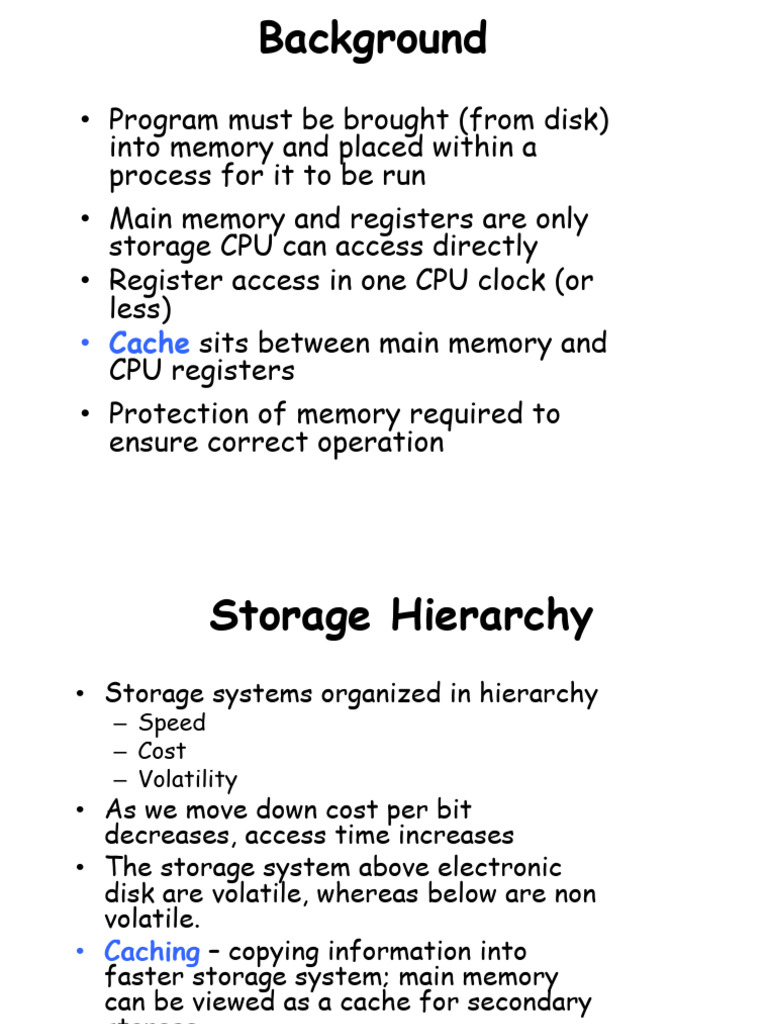 Lecture 3 Memory 1 Pdf