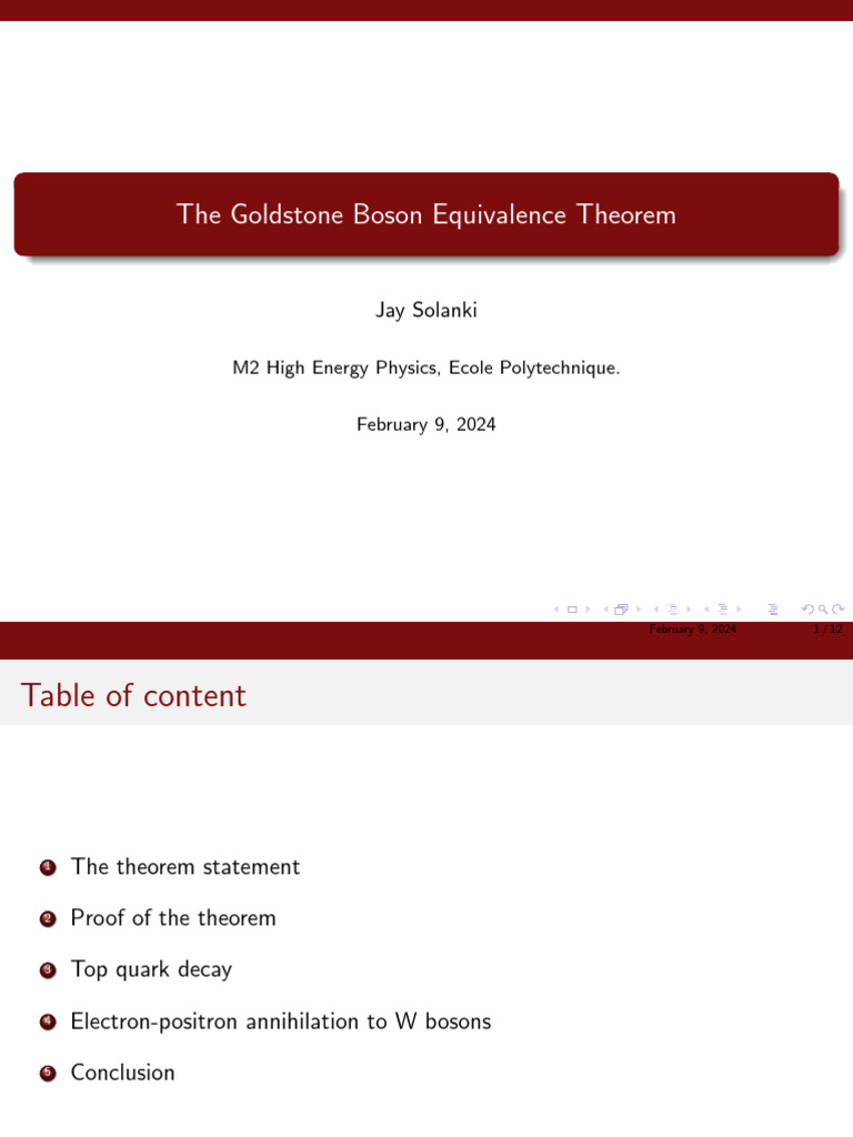 Jay Presentation EW | PDF | Particle Physics | Quark