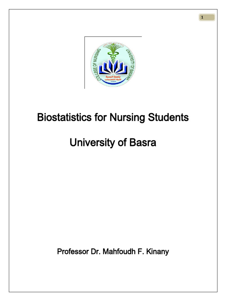 Biostatics For Nurses | PDF | Coefficient Of Variation | Probability ...