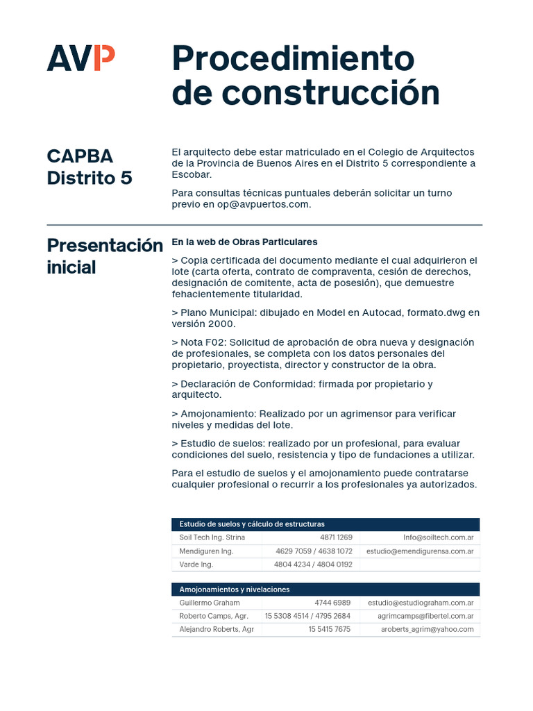 Procedimiento de Construcción | PDF