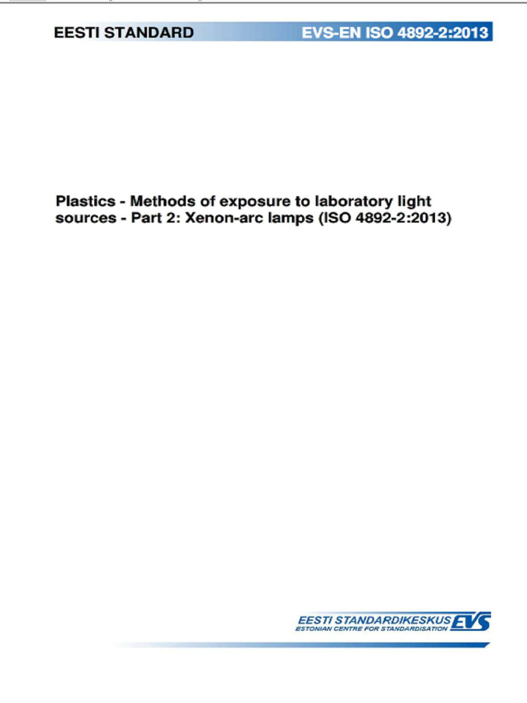 113 - Evs en Iso 4892-2 - 2013 | PDF