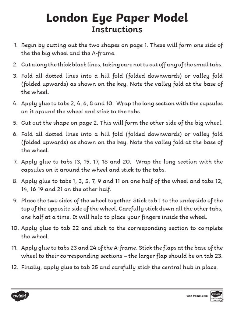 London Eye Paper Model | PDF