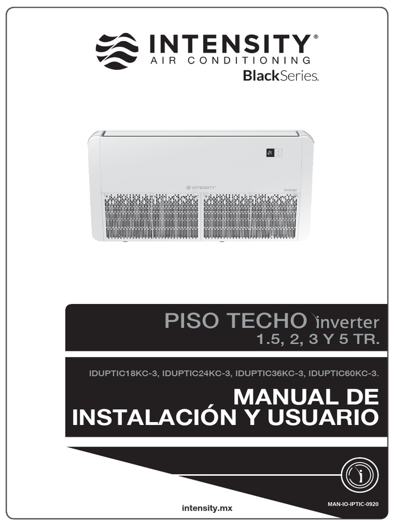 2 Manual de Instalacion y Usuario Piso-techo Inverter Intensity - 2020 | PDF | Tornillo ...