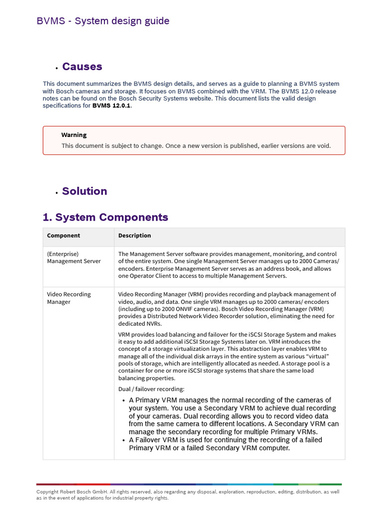 BVMS - System Design Guide - August - 2023 | PDF