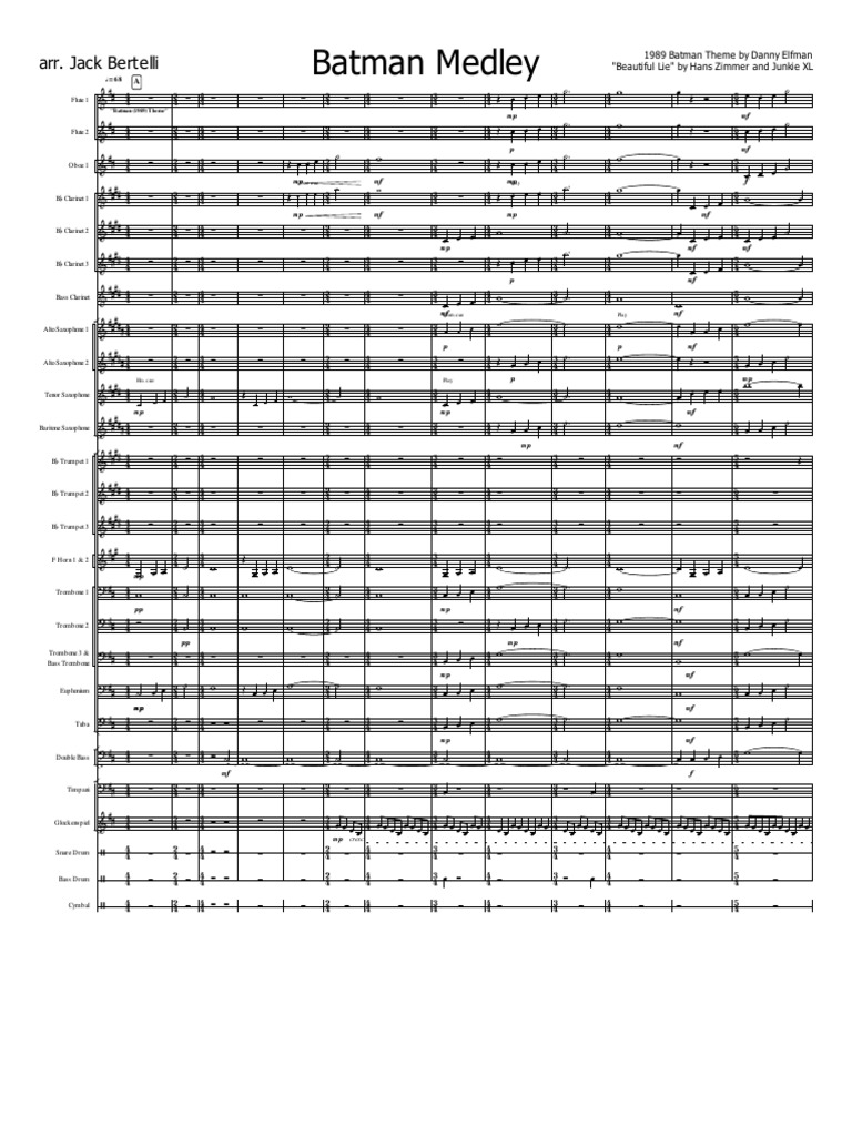 Batman (1989) Theme Song | PDF